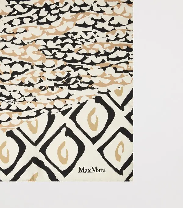 Max Mara Silk Printed Square Scarf