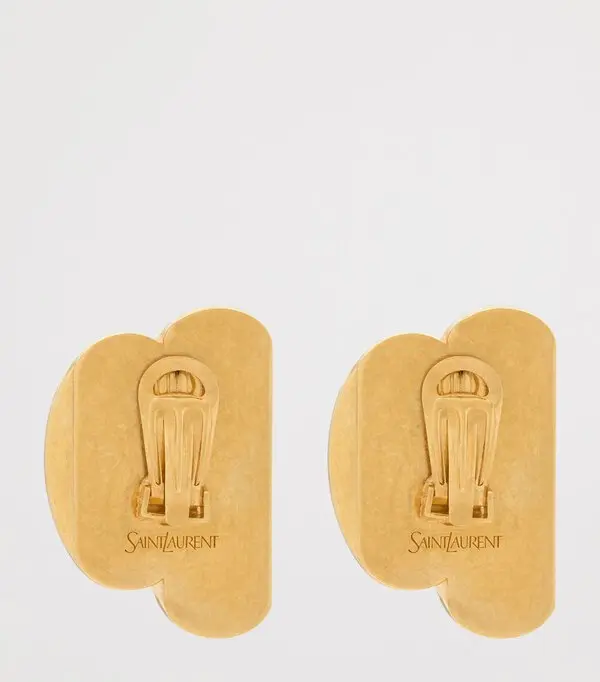 Saint Laurent Double Domed Clip-on Earrings