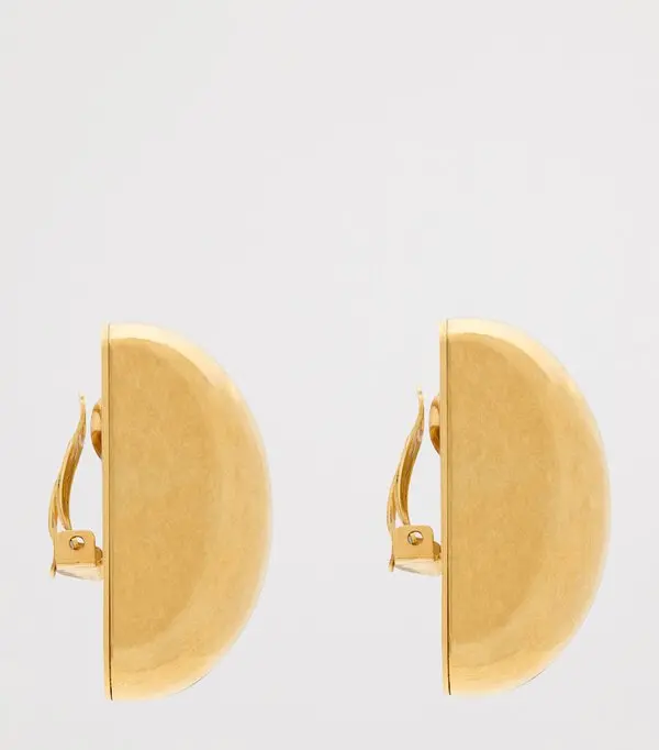 Saint Laurent Double Domed Clip-on Earrings