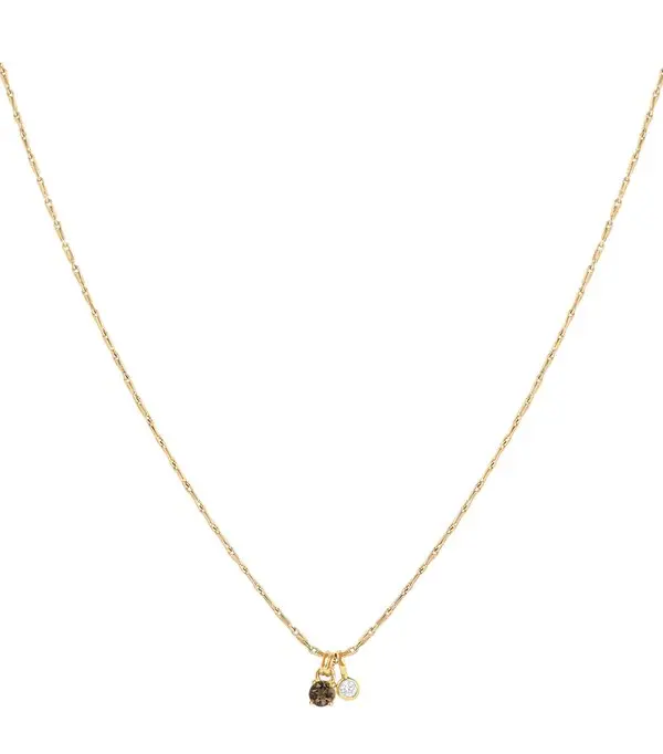 ASTRID & MIYU Yellow -plated Charm Necklace - Gold