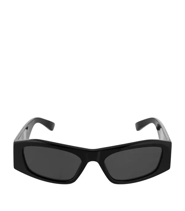 Balenciaga Rectangle Nano Sunglasses - Black