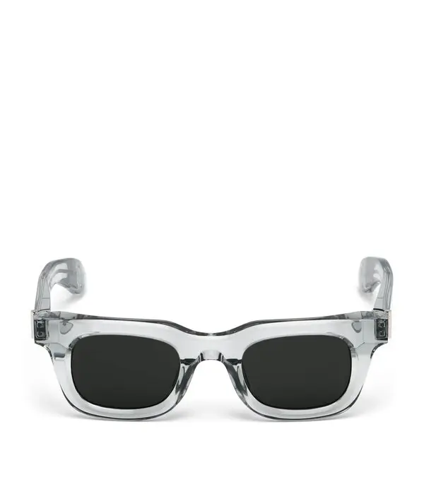 Alexander McQueen Skull-detail Square Sunglasses - Neutral