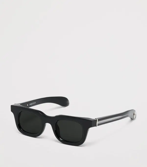 Alexander McQueen Skull-detail Square Sunglasses