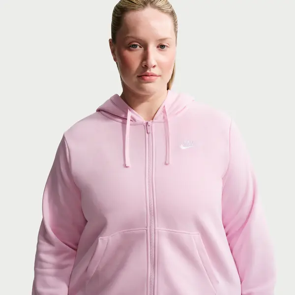 Nike Sportswear Club Fleece Full-zip Hoodie - Pink