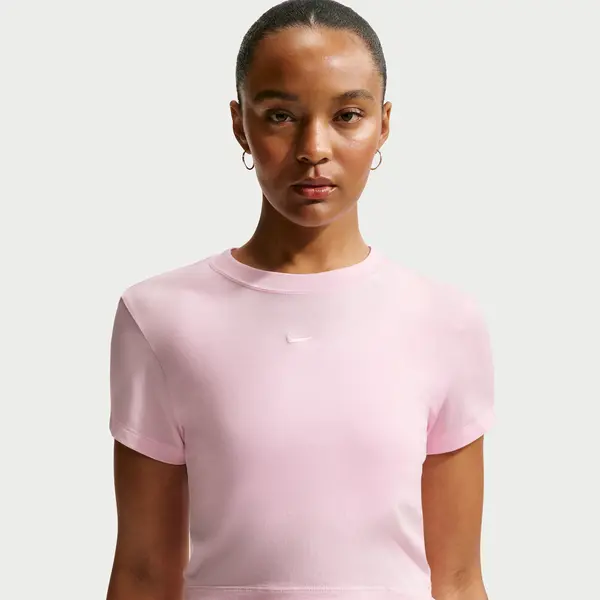 Nike Sportswear Chill Knit Cropped T-shirt - Pink