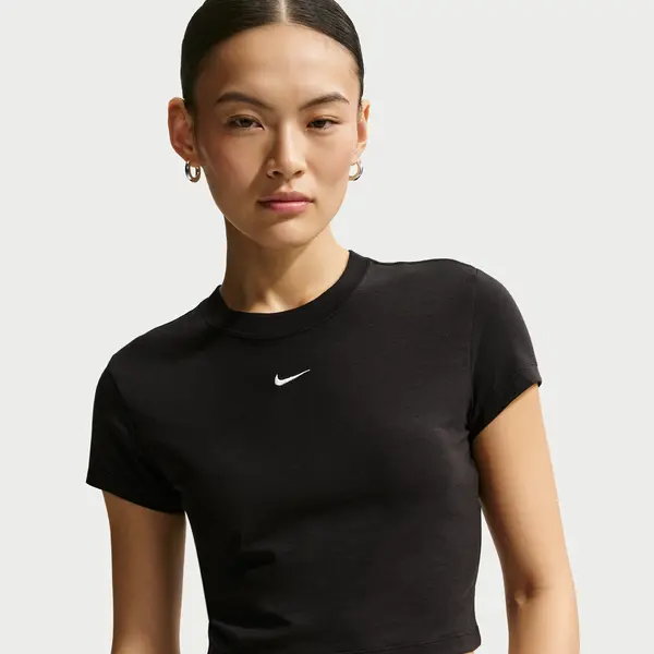 Nike Sportswear Chill Knit Cropped T-shirt - Black