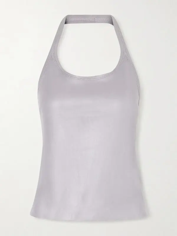 Stouls Leather Tank - Gray