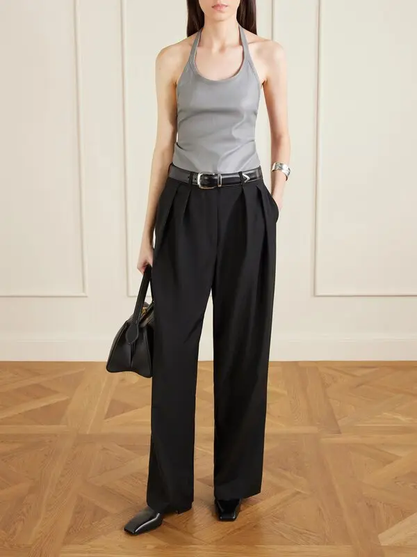 Stouls Leather Tank - Gray
