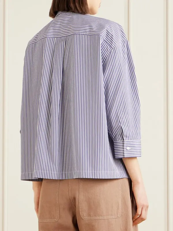 Brunello Cucinelli Striped Cotton-poplin Shirt