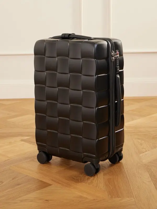 Bottega Veneta Odyssey Polycarbonate Carry-on Suitcase With Leather Trim
