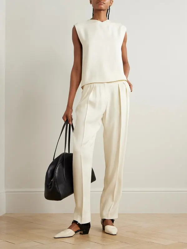Loulou De Saison Daika Cropped Twill Tank