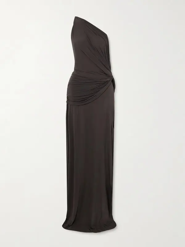 Alex Perry One-shoulder Draped Gown