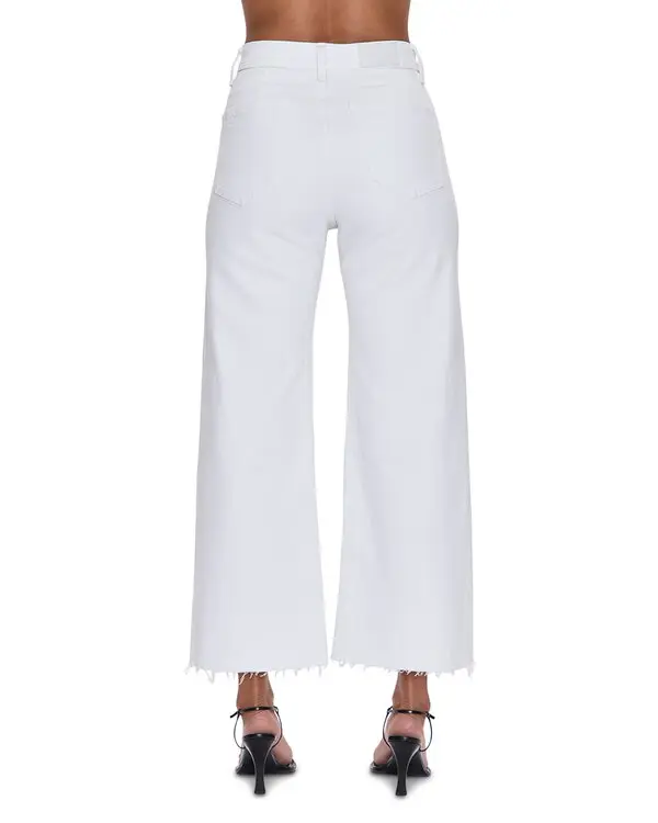 PISTOLA Penny High-rise Wide-leg Crop Jeans - Blizzard
