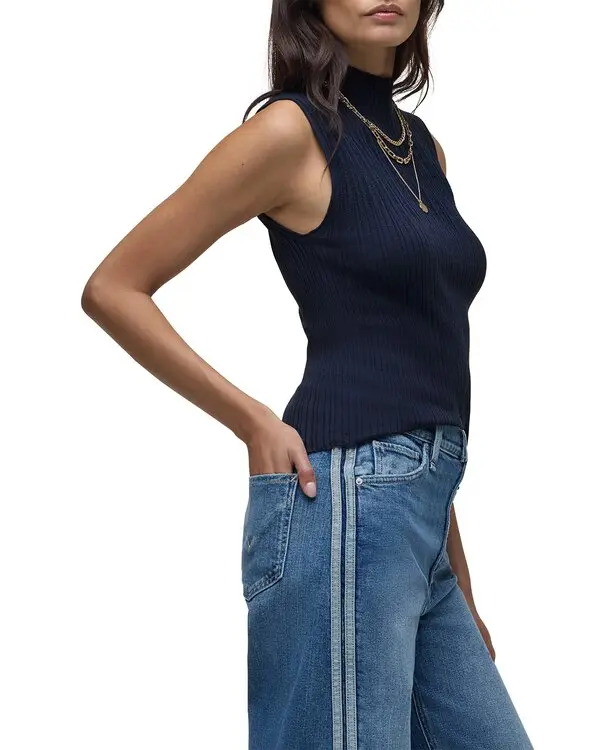 Hudson Jeans Mock Neck Sweater Tank Top