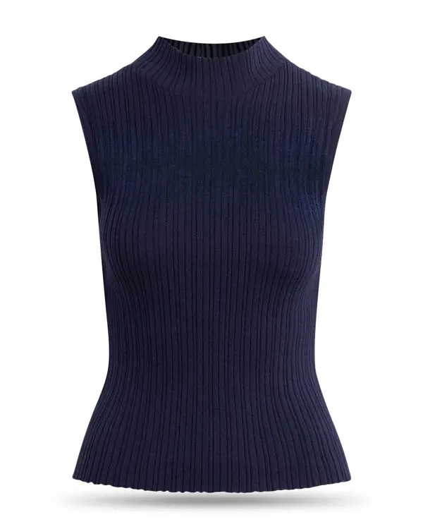 Hudson Jeans Mock Neck Sweater Tank Top