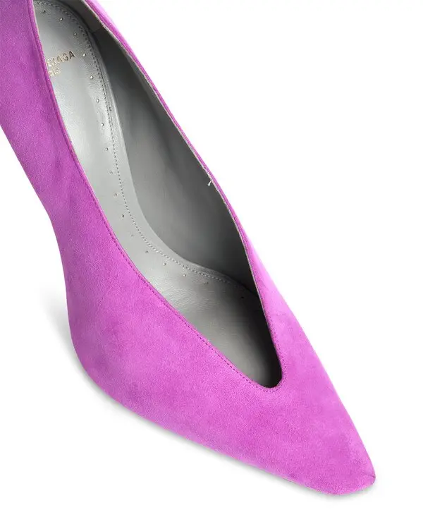 Balenciaga Duchesse Suede Pointed Pumps