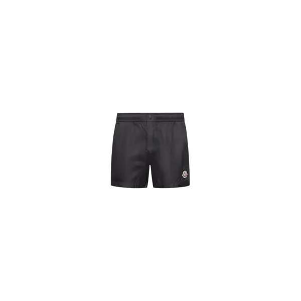 Moncler Logo Swim Shorts - Black