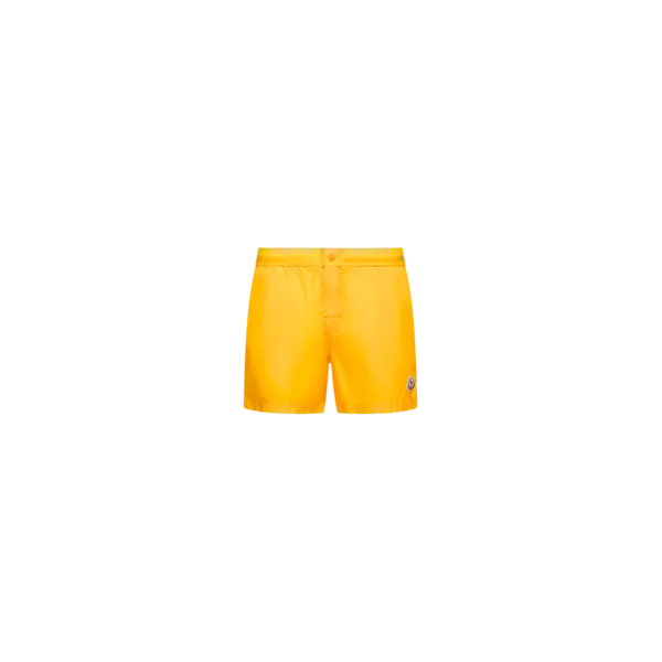 Moncler Logo Swim Shorts - Yellow