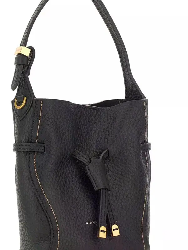 GIANNI CHIARINI Sienna Leather Tote Bag - Black