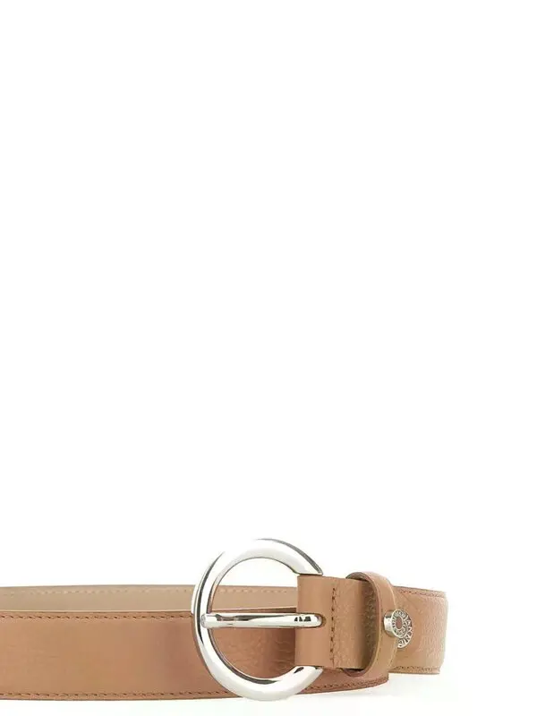 GIANNI CHIARINI Logo Detail Leather Belt - Neutrals