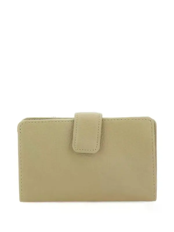 GIANNI CHIARINI Dollaro Pebbled Wallet - Neutrals