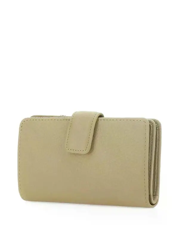 GIANNI CHIARINI Dollaro Pebbled Wallet - Neutrals