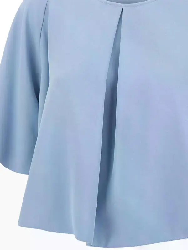 KAOS Pleated Cropped Blouse