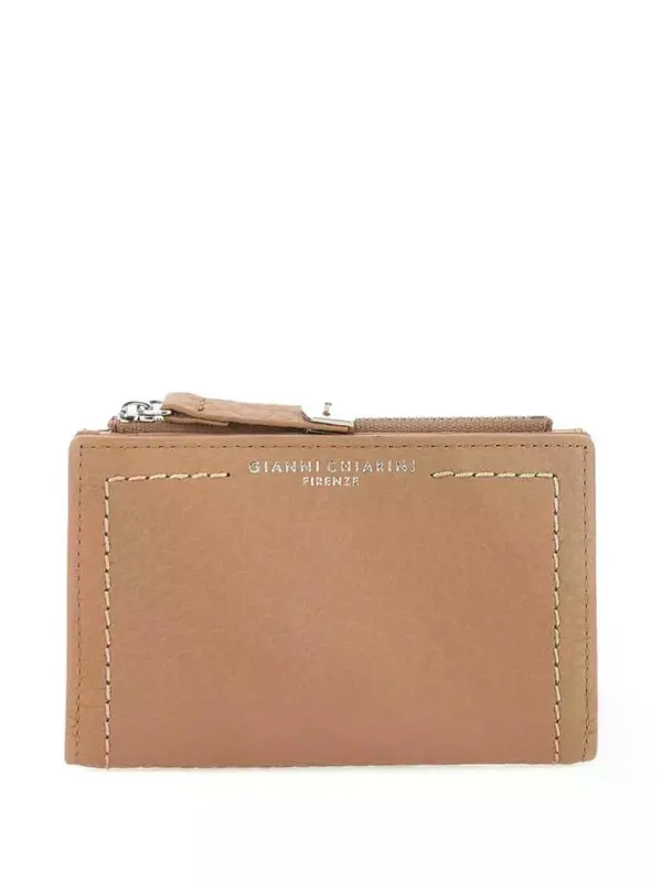 GIANNI CHIARINI Bubble Leather Wallet - Neutrals