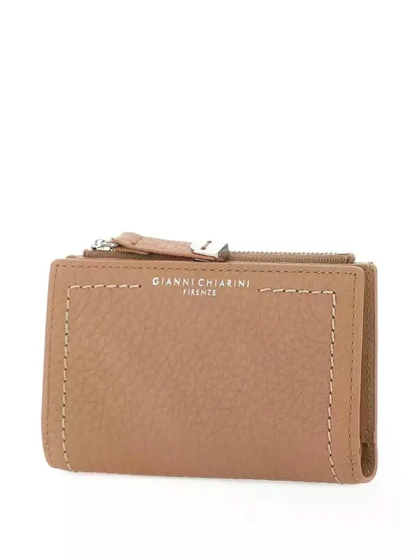 GIANNI CHIARINI Bubble Leather Wallet - Neutrals