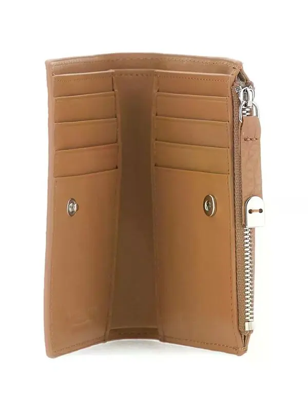 GIANNI CHIARINI Bubble Leather Wallet - Neutrals