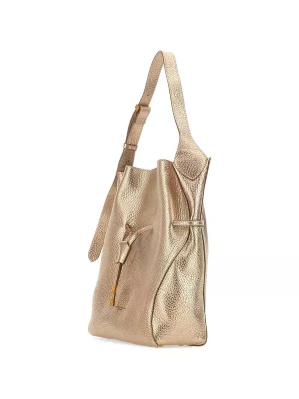 GIANNI CHIARINI Coarse-grained Bucket Shoulder Bag