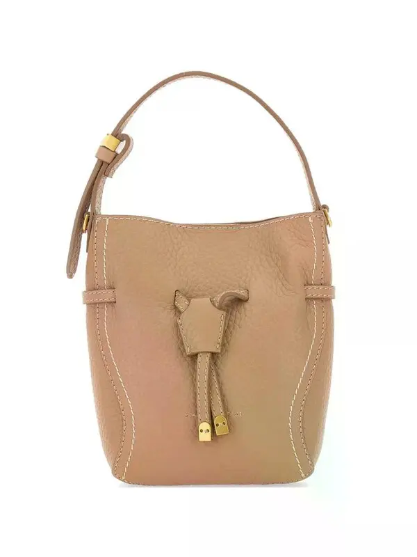 GIANNI CHIARINI Sienna Contrast Stitching Tote Bag - Neutrals