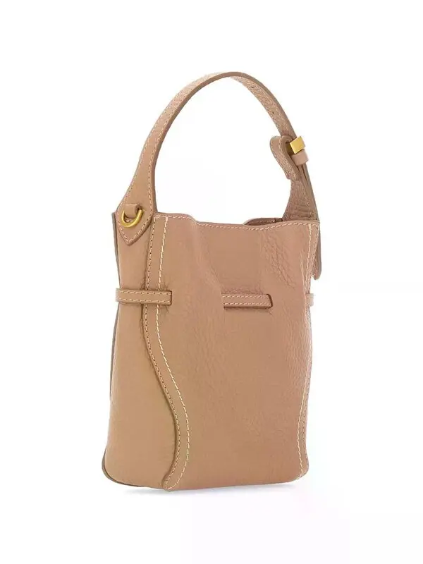 GIANNI CHIARINI Sienna Contrast Stitching Tote Bag - Neutrals