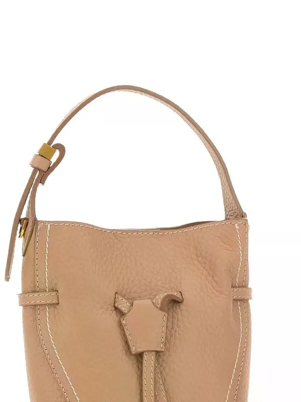 GIANNI CHIARINI Sienna Contrast Stitching Tote Bag - Neutrals