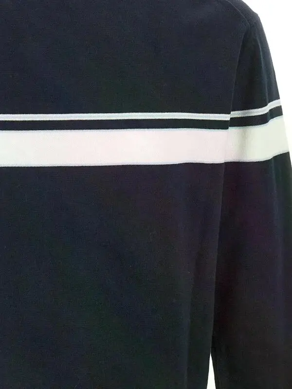 Iceberg Striped Logo Embroidered Sweater