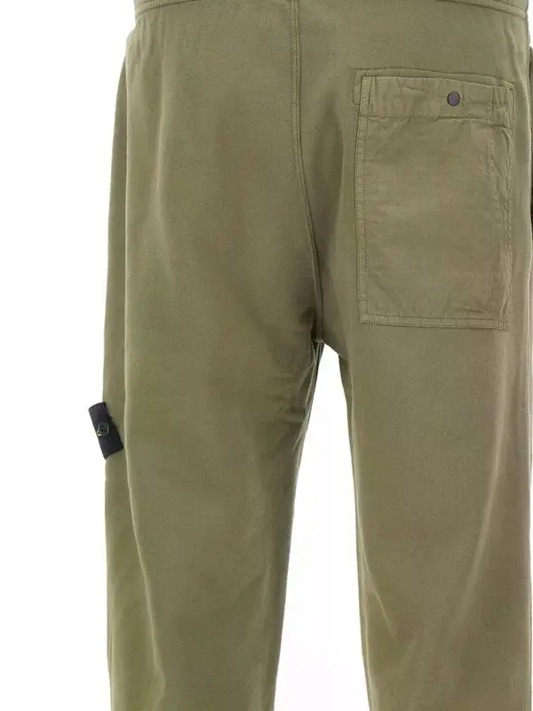 Stone Island Back Pocket Badge Track Pants - Green