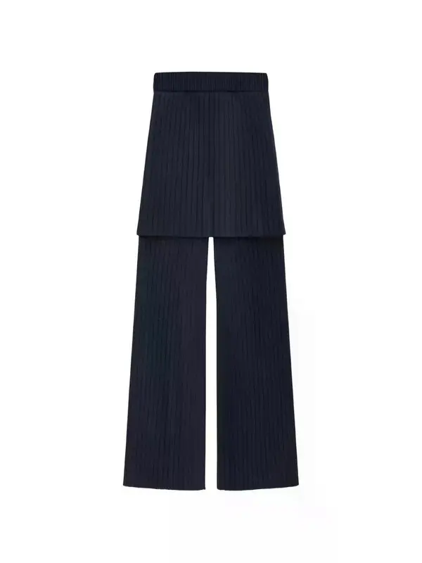 Loewe Ribbed Wide Leg Trousers
