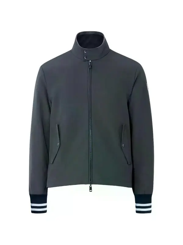 Moncler Striped Cuffs Zip Jacket