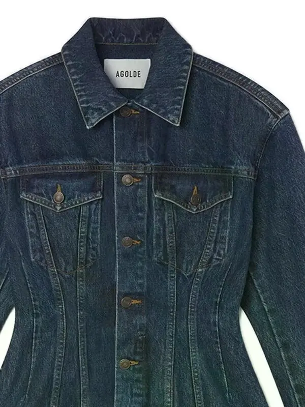 AGOLDE Myra Panelled Jacket - Blue