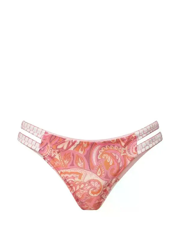 DEL MAAR Printed Bikini Bottom - Orange