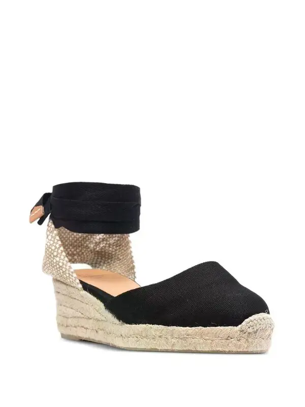 CastaÑer Tie-ankle Espadrilles - Black
