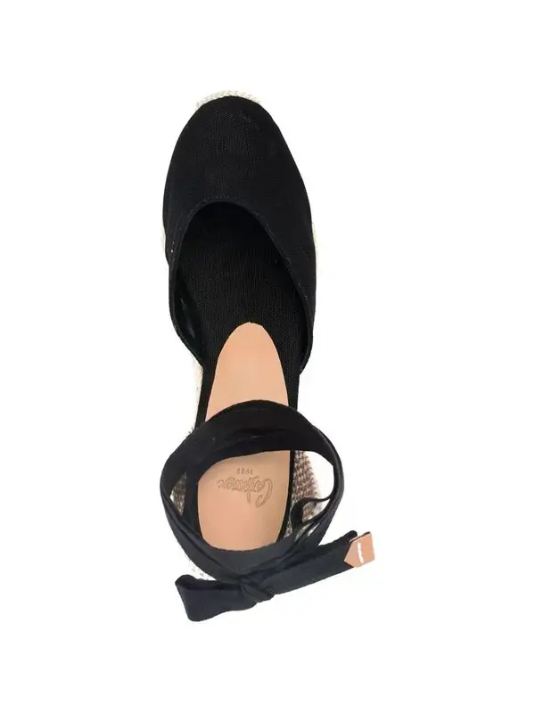 CastaÑer Tie-ankle Espadrilles - Black