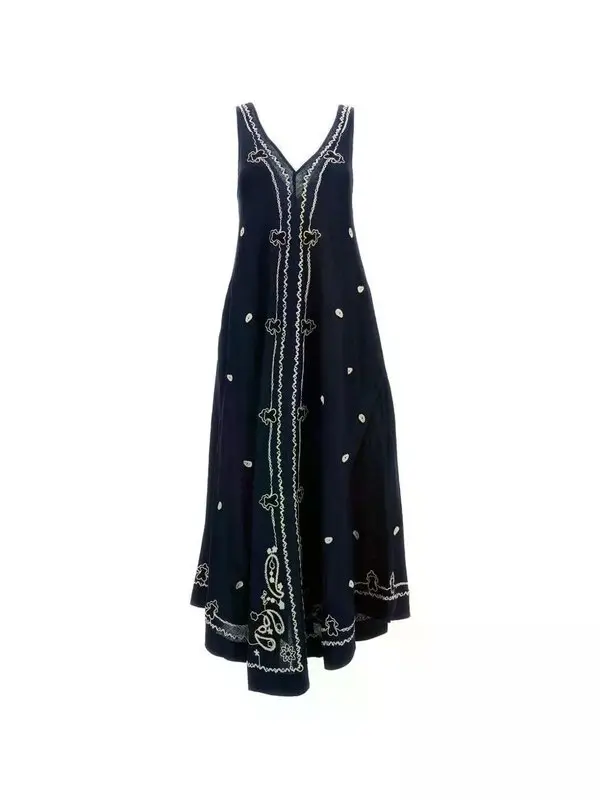 P.a.r.o.s.h Embroidered-details Midi Dress
