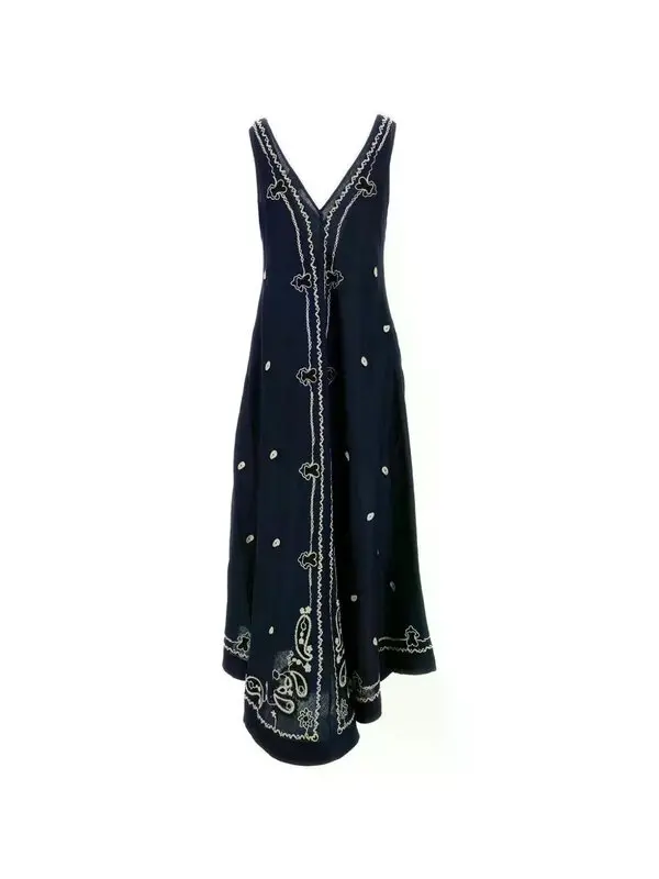 P.a.r.o.s.h Embroidered-details Midi Dress