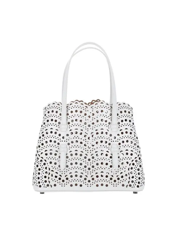 Alaïa Mina 25' Tote Bag - White