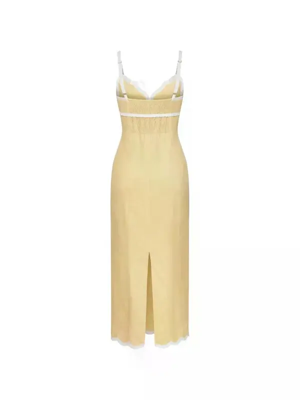 REFORMATION Sara Linen Midi Dress