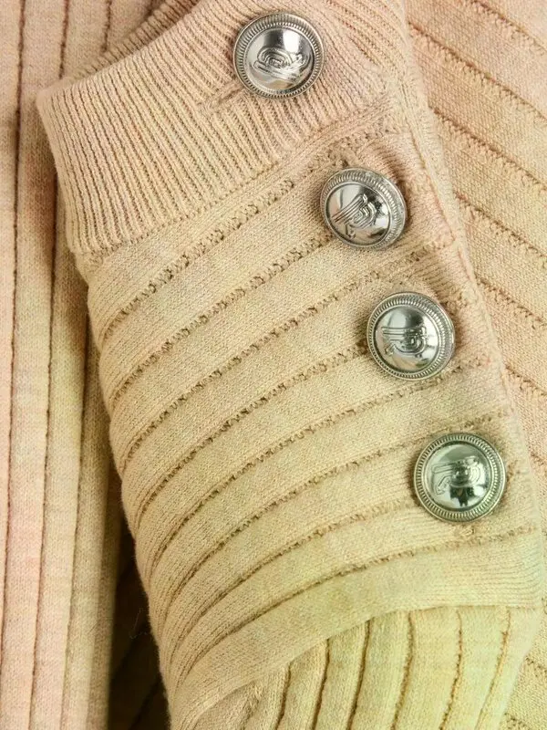 Rabanne Ribbed Button Jumper