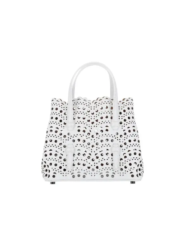 Alaïa Mina 20 Small Tote Bag - White