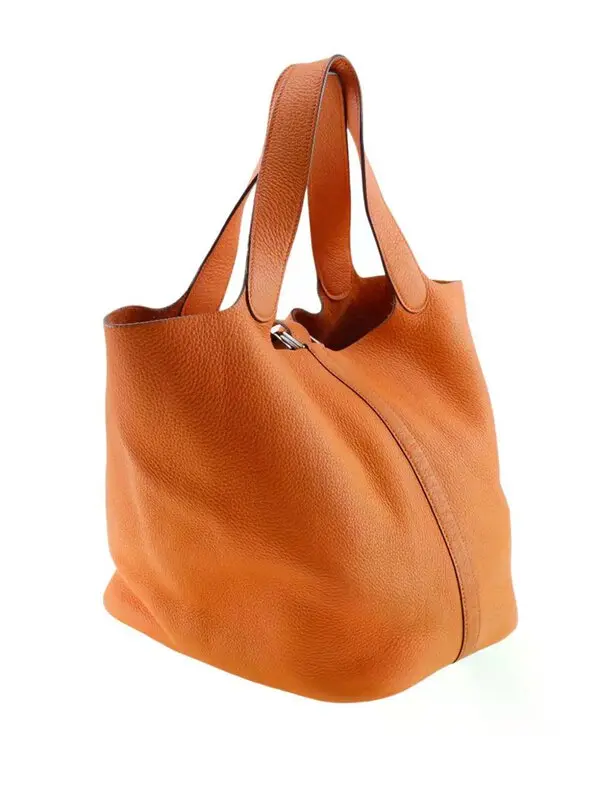 Hermès 2005 Clemence Picotin Lock 26 Handbag - Orange
