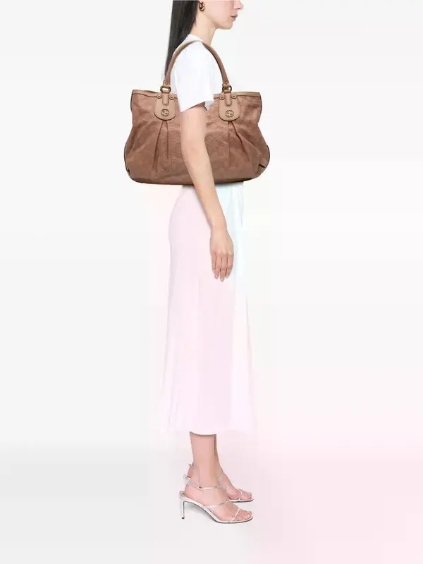 Gucci Large Sissima Tote Bag - Pink